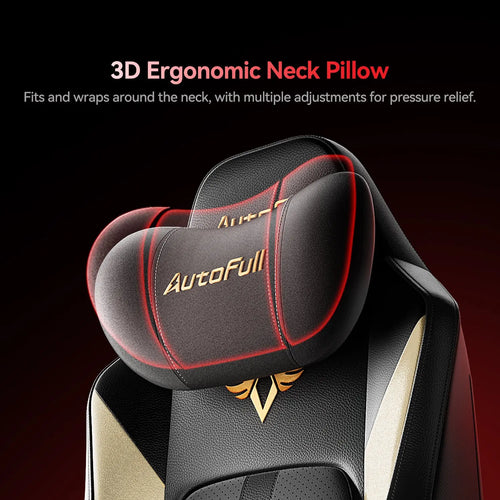 AutoFull M6 Ultra Black Gaming Chair with Massage